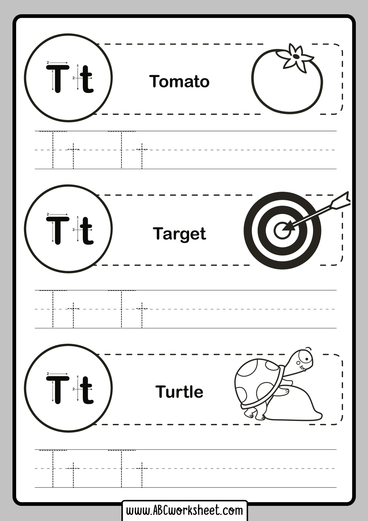 Alphabet Tracing Printable ABC Worksheet Alphabet Tracing Printable ABC Worksheet